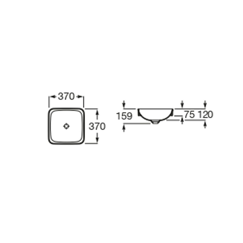 Cuba de Sobrepor Branca Roca Linha Inspira Square 370x370 - revesteonline