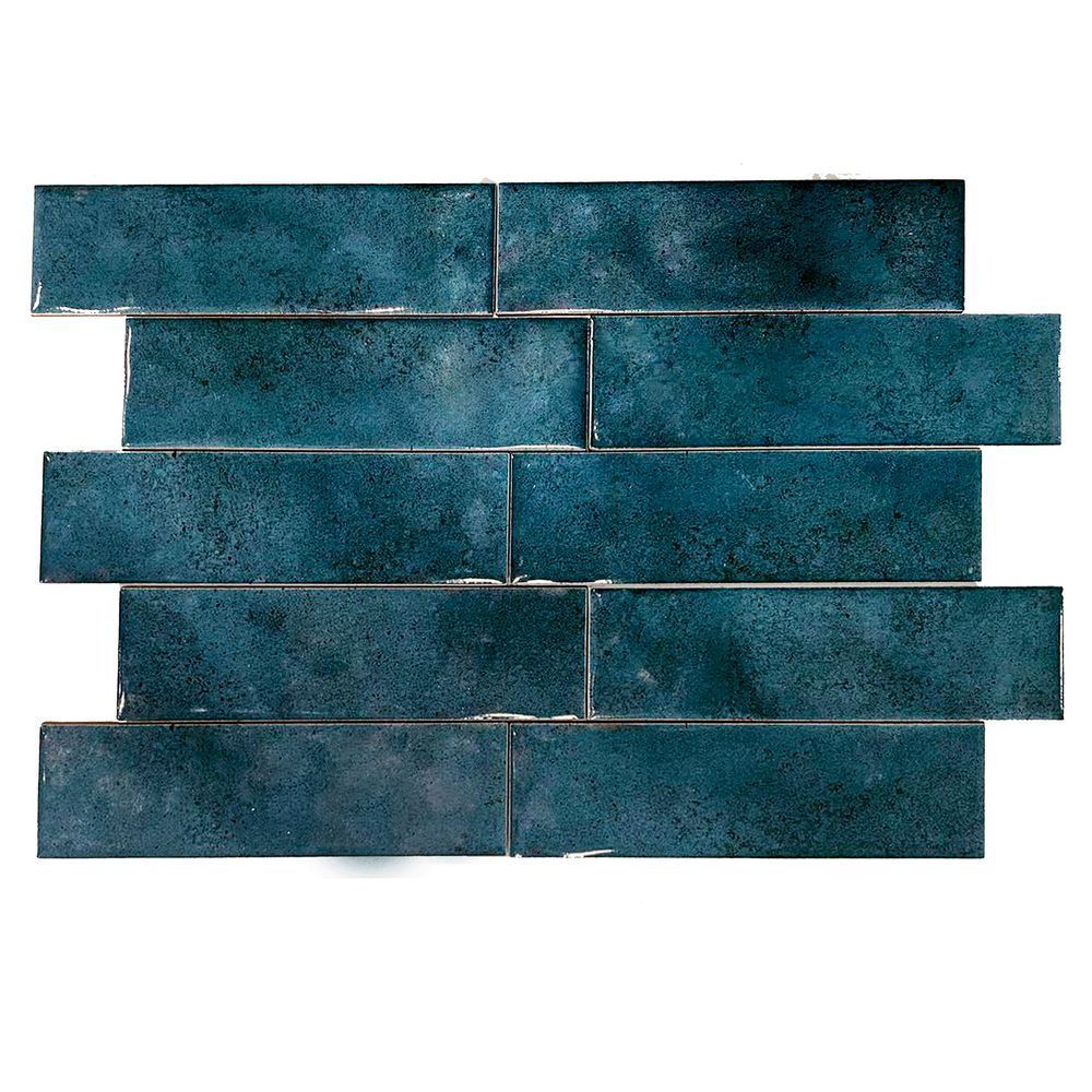 Revestimento Cerâmico Ceral Aquarela Petróleo Brilhante 7,5x25 ...